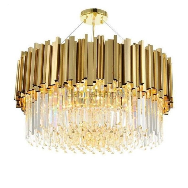 Bourbons Charles Crystal Round Chandelier - Camilalamps
